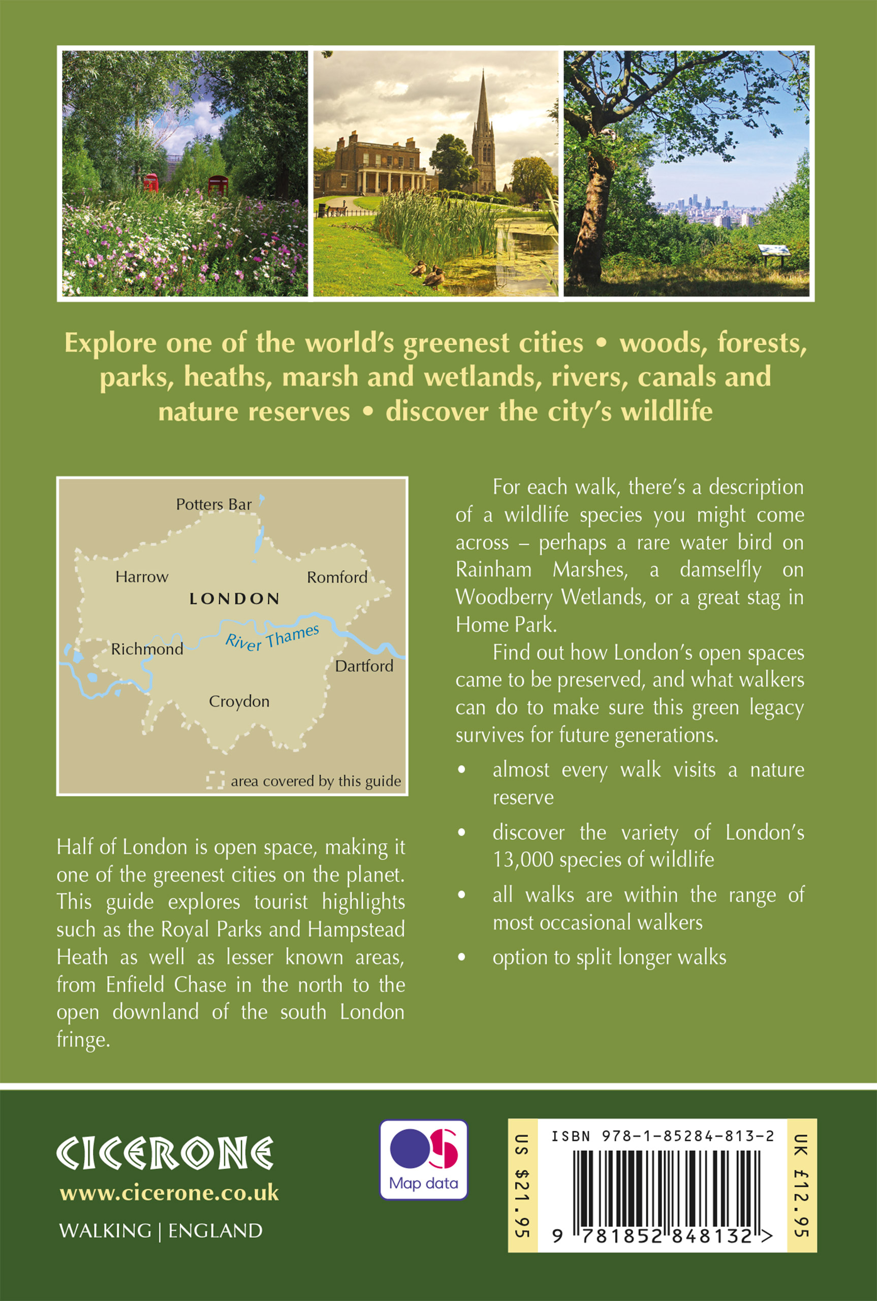 Walking in London guidebook - green spaces and… | Cicerone Press