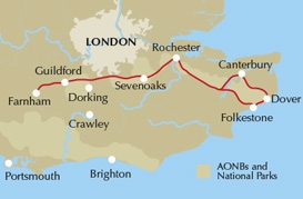 North Downs Way National Trail walking book includes… | Cicerone Press