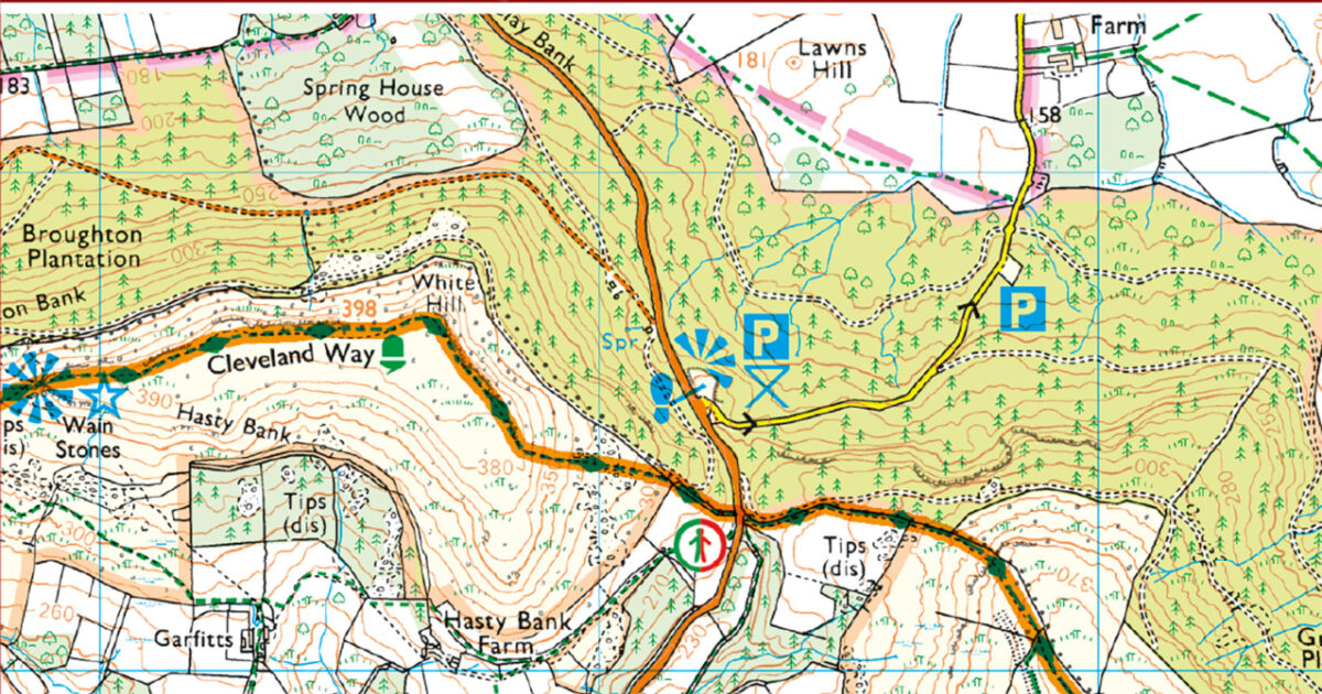 Cleveland Way national trail OS map booklet | Cicerone Press