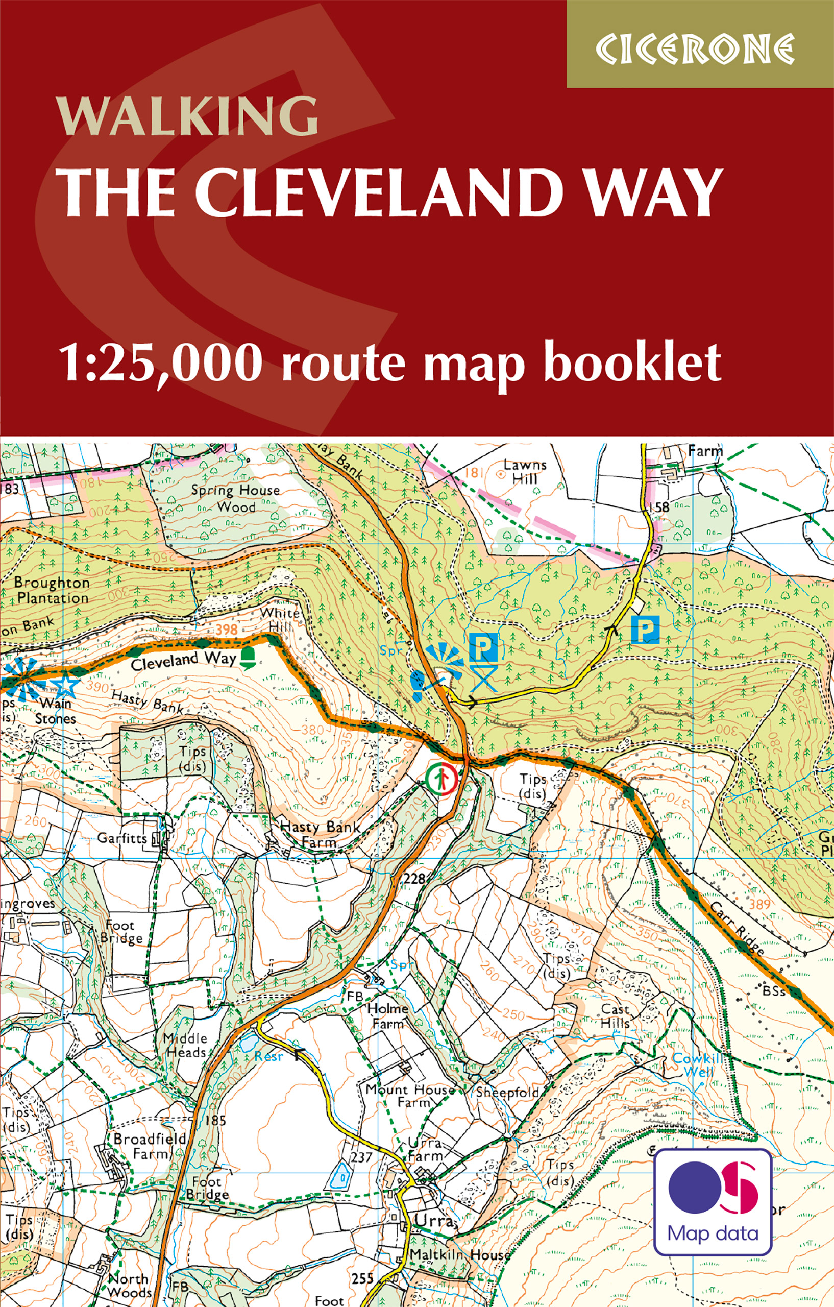 Cleveland Way national trail OS map booklet | Cicerone Press
