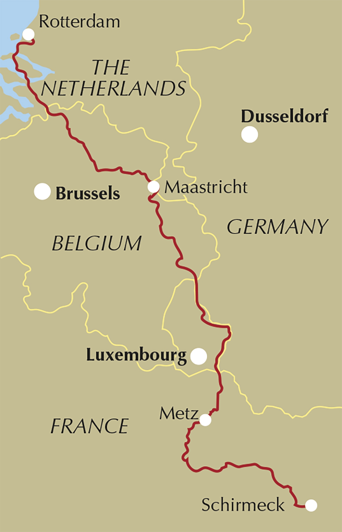 GR5 walking guidebook - trek from Hoek van Holland… | Cicerone Press