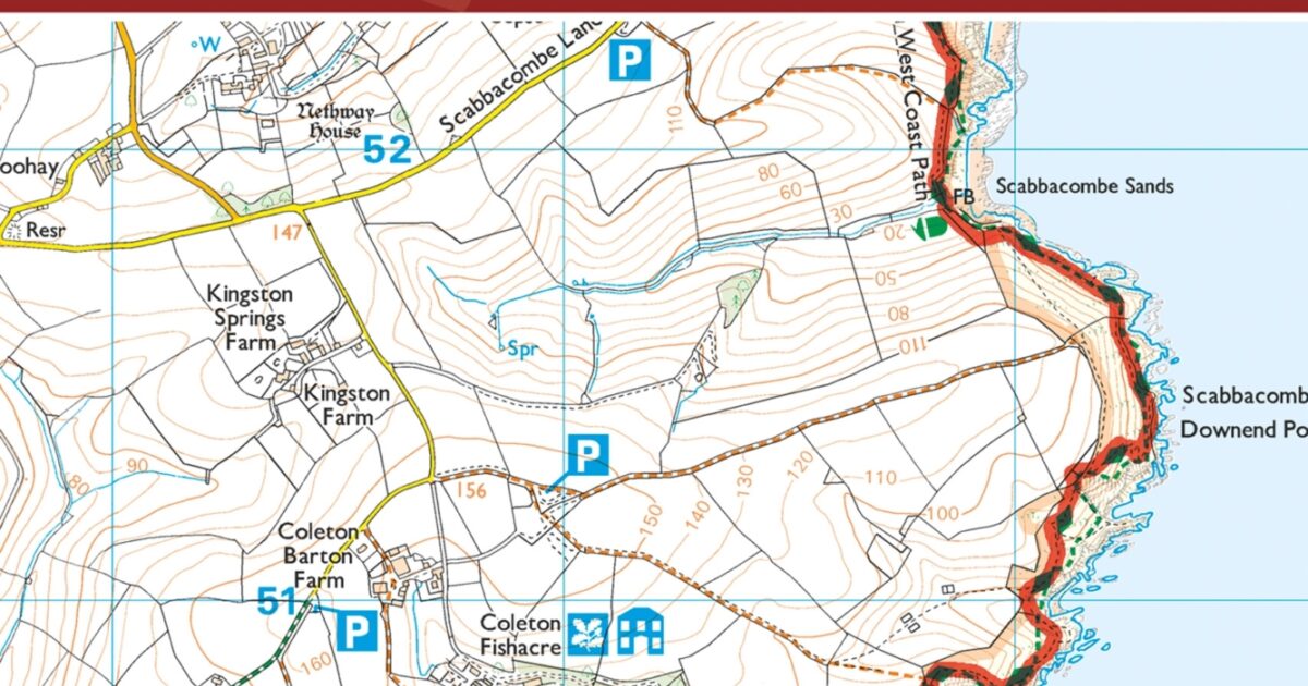 South West Coast Path Map (South) Plymouth to Poole… | Cicerone Press