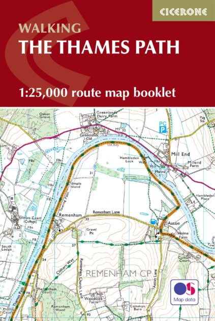 Thames Path national trail OS map booklet | Cicerone Press