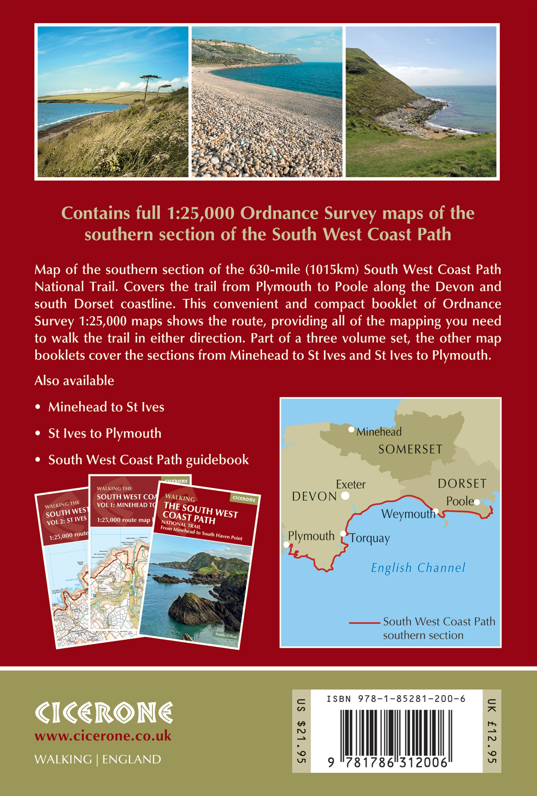 South West Coast Path Map (South) Plymouth to Poole… | Cicerone Press