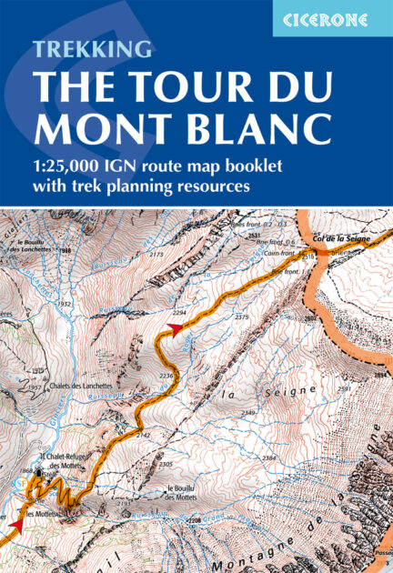 Hiking the Tour du Mont Blanc - map booklet 1:25K… | Cicerone Press