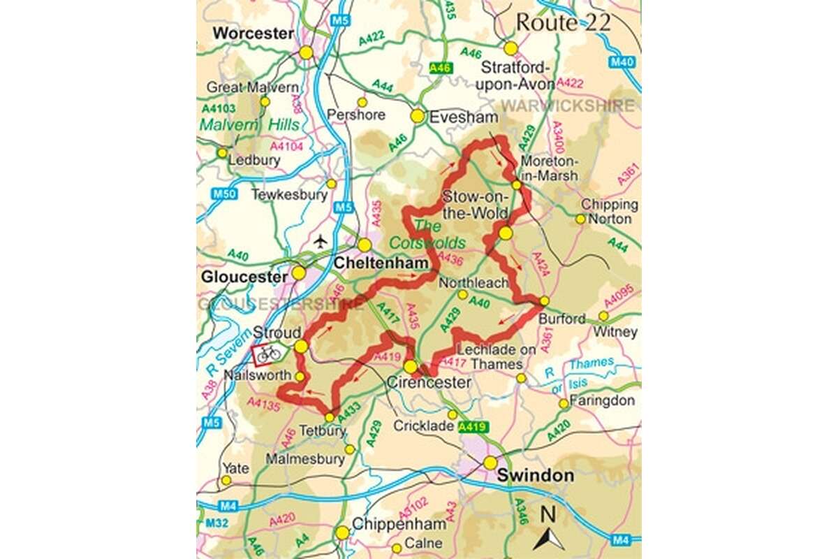 Cycling Cotswolds Guidebook - day & multi day cycle… | Cicerone Press