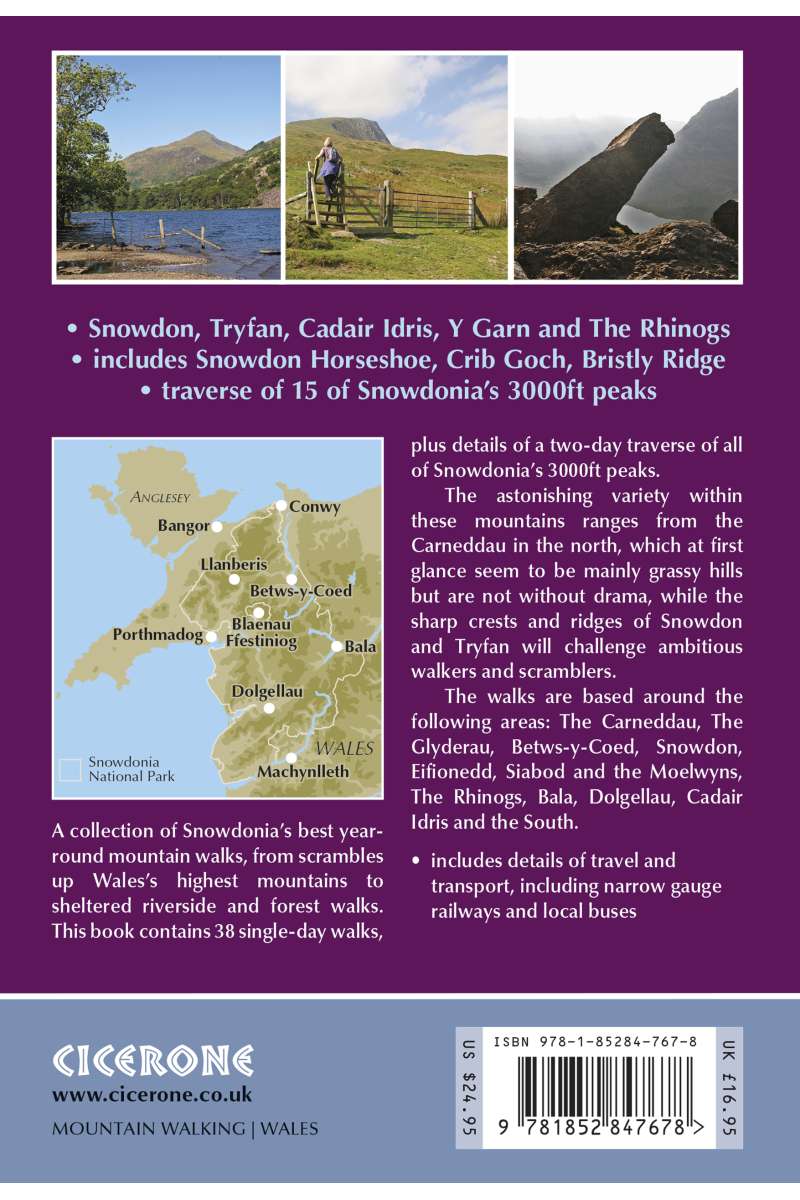 Guidebook to 40 of Snowdonia's best mountain walks | Cicerone Press