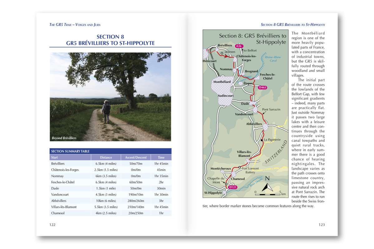 GR5/GR53 Vosges & Jura trekking guidebook -… | Cicerone Press