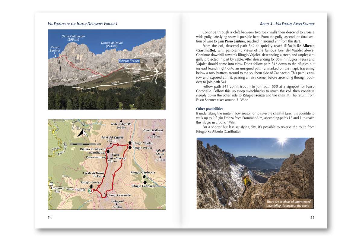 Dolomites via ferratas guidebook - 75 graded routes | Cicerone Press