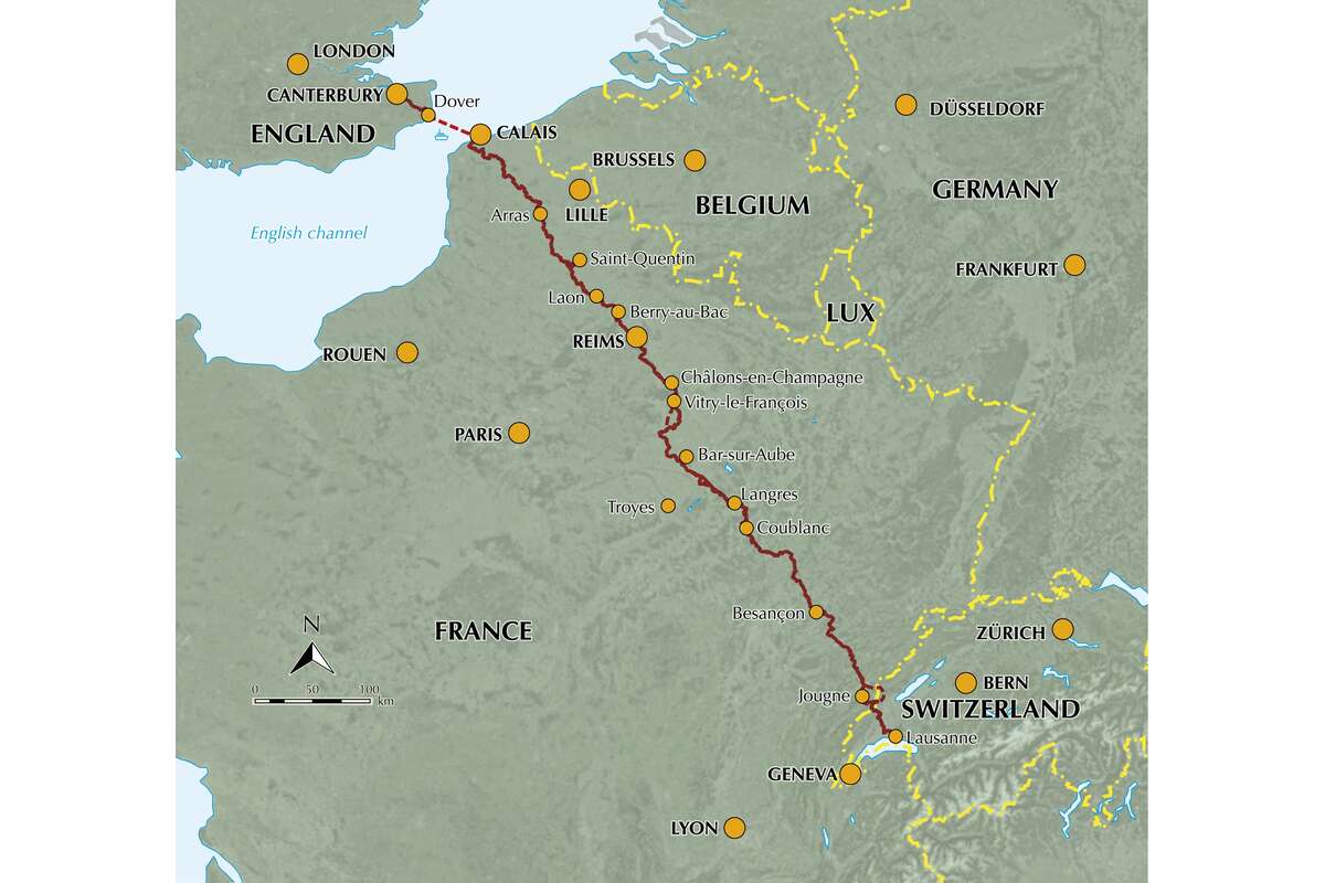 Via Francigena guidebook - from Canterbury to… | Cicerone Press