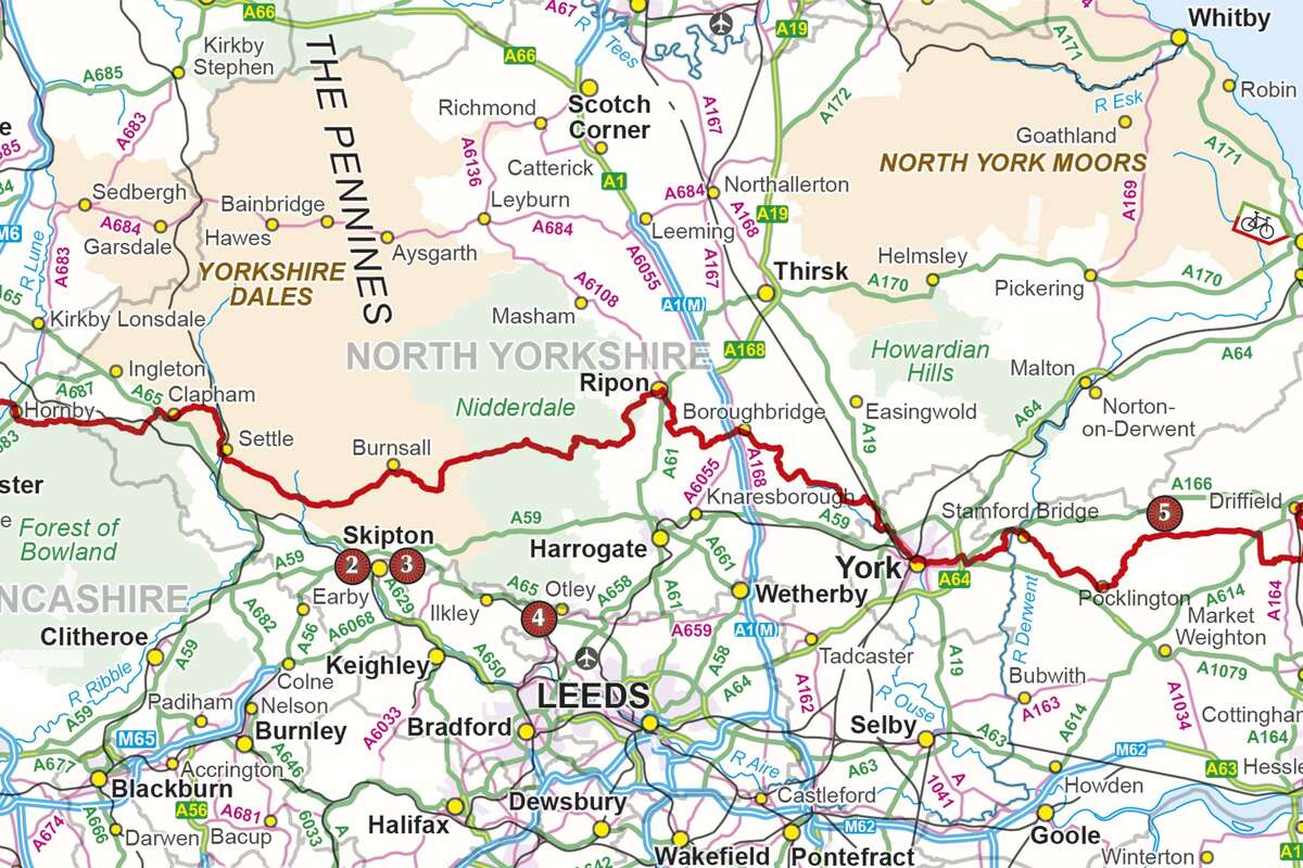 Cycling Way of the Roses Guidebook - a coast to… | Cicerone Press