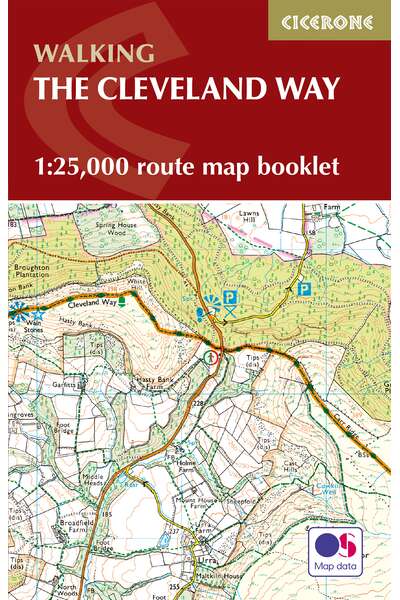 Cleveland Way national trail OS map booklet | Cicerone Press