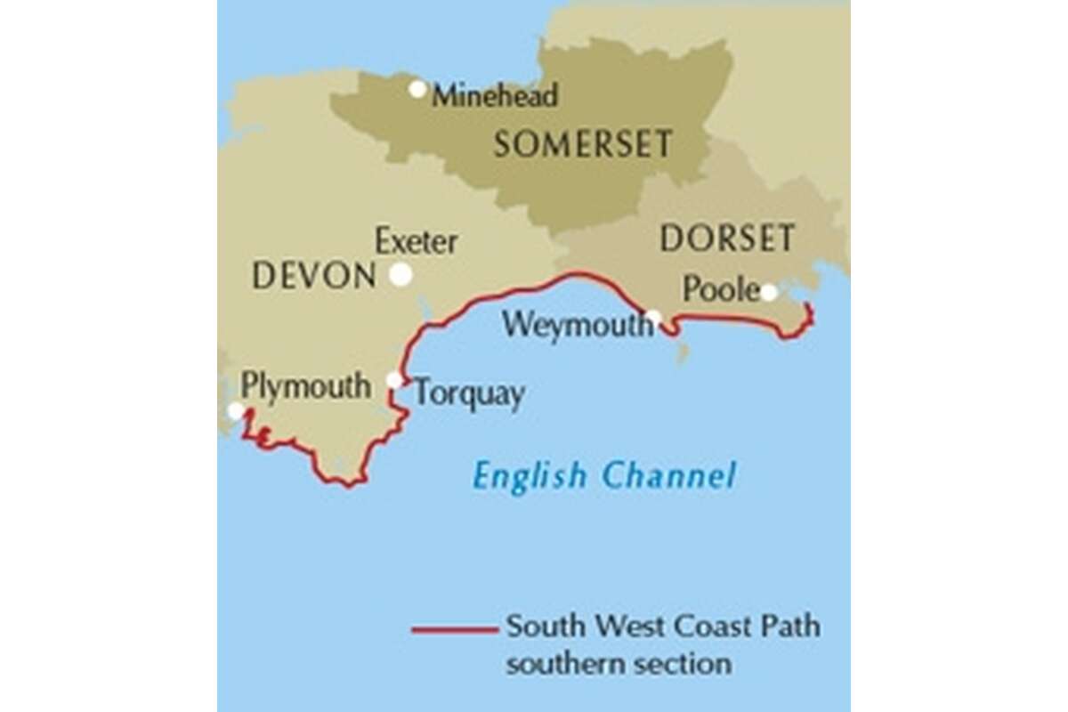 South West Coast Path Map (South) Plymouth to Poole… | Cicerone Press