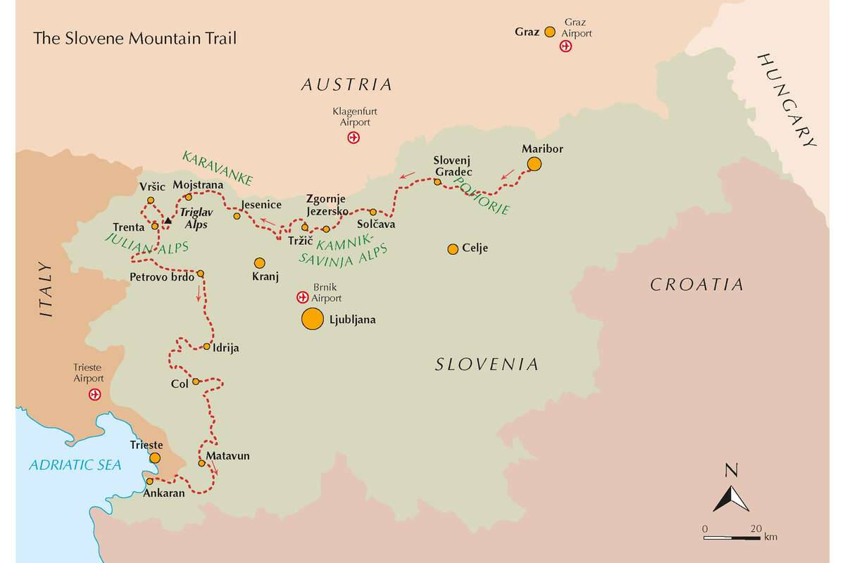 Trekking guidebook to Slovenia's Mountain Trail | Cicerone Press