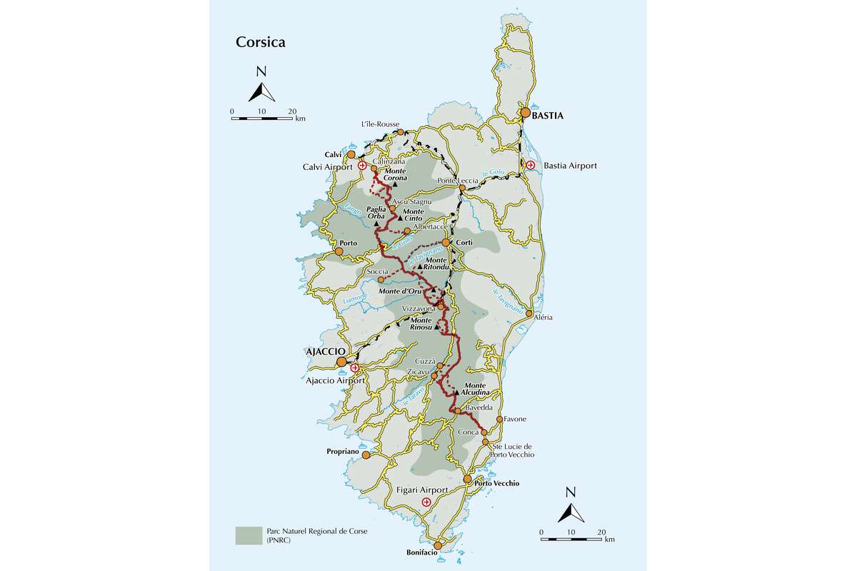 Gr20 Corsica Guidebook - Includes 1:25,000 IGN map… | Cicerone Press