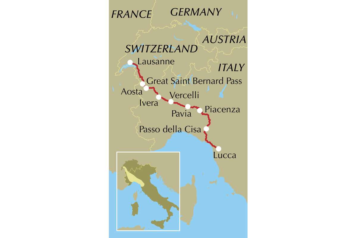 Via Francigena guidebook - walking from Lausanne to… | Cicerone Press