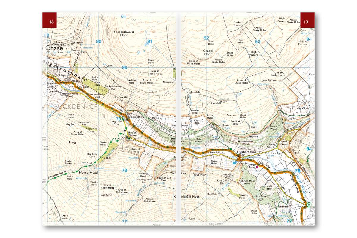 Dales Way 1:25,000 OS map booklet | Cicerone Press