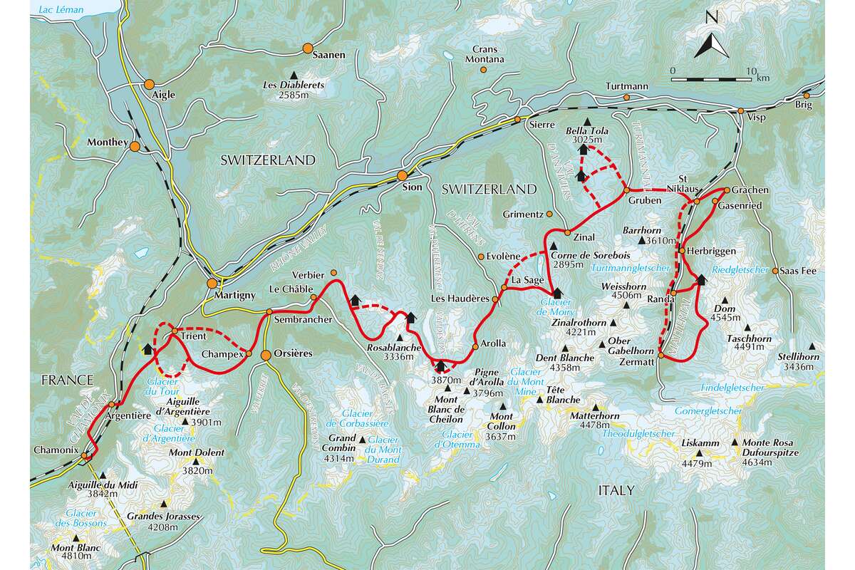 Walker's Haute Route guidebook | Chamonix to Zermatt | Cicerone Press