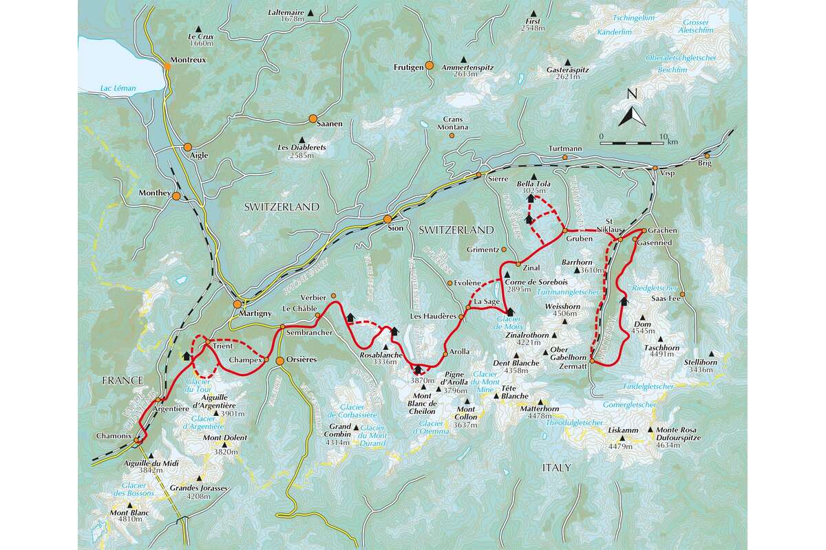 Walker's Haute Route guidebook - trek from Chamonix… | Cicerone Press