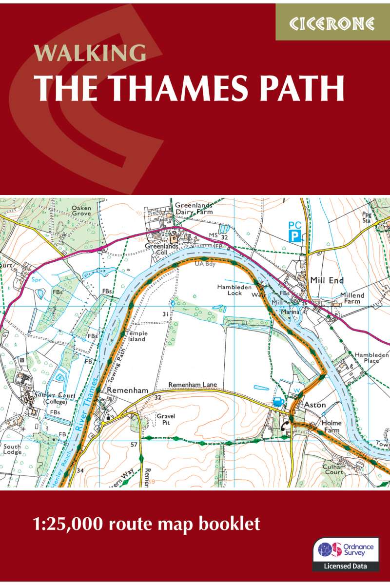 Thames Path National Trail OS map booklet | Cicerone Press