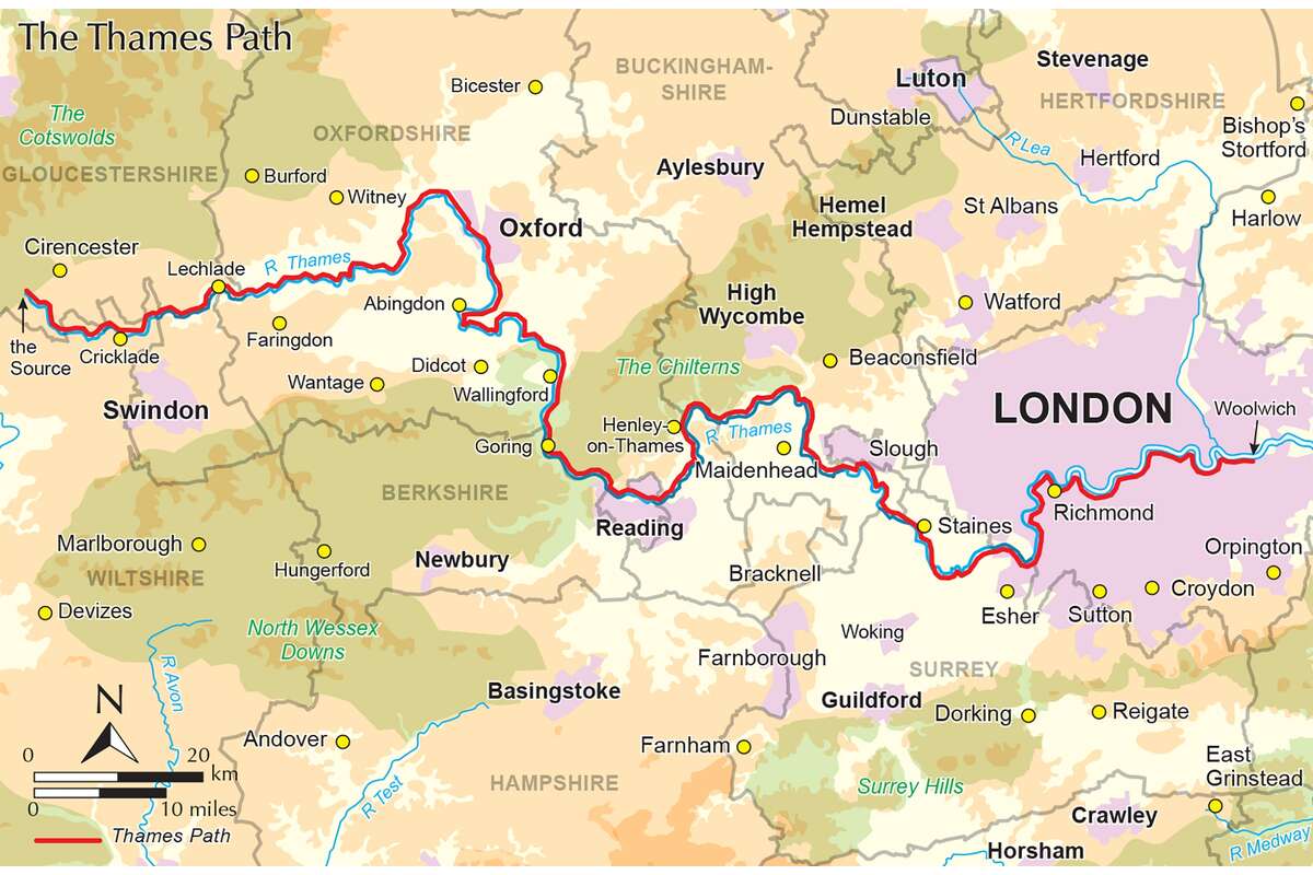 Thames Path National Trail OS map booklet | Cicerone Press