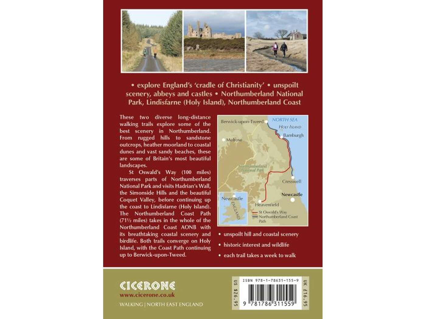 St Oswald's Way & Northumberland Coast Path Guidebook | Cicerone Press