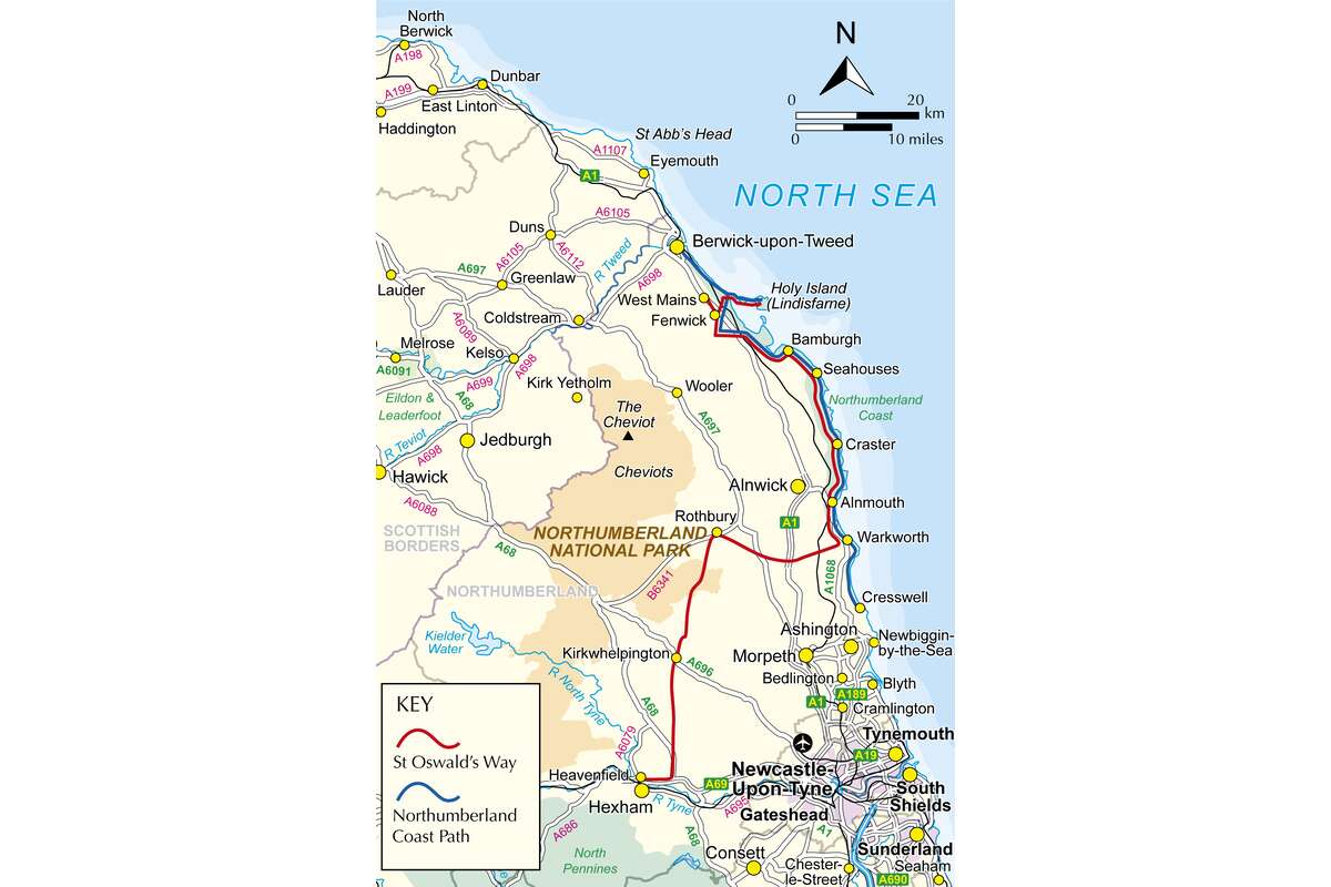 St Oswald's Way & Northumberland Coast Path Guidebook | Cicerone Press