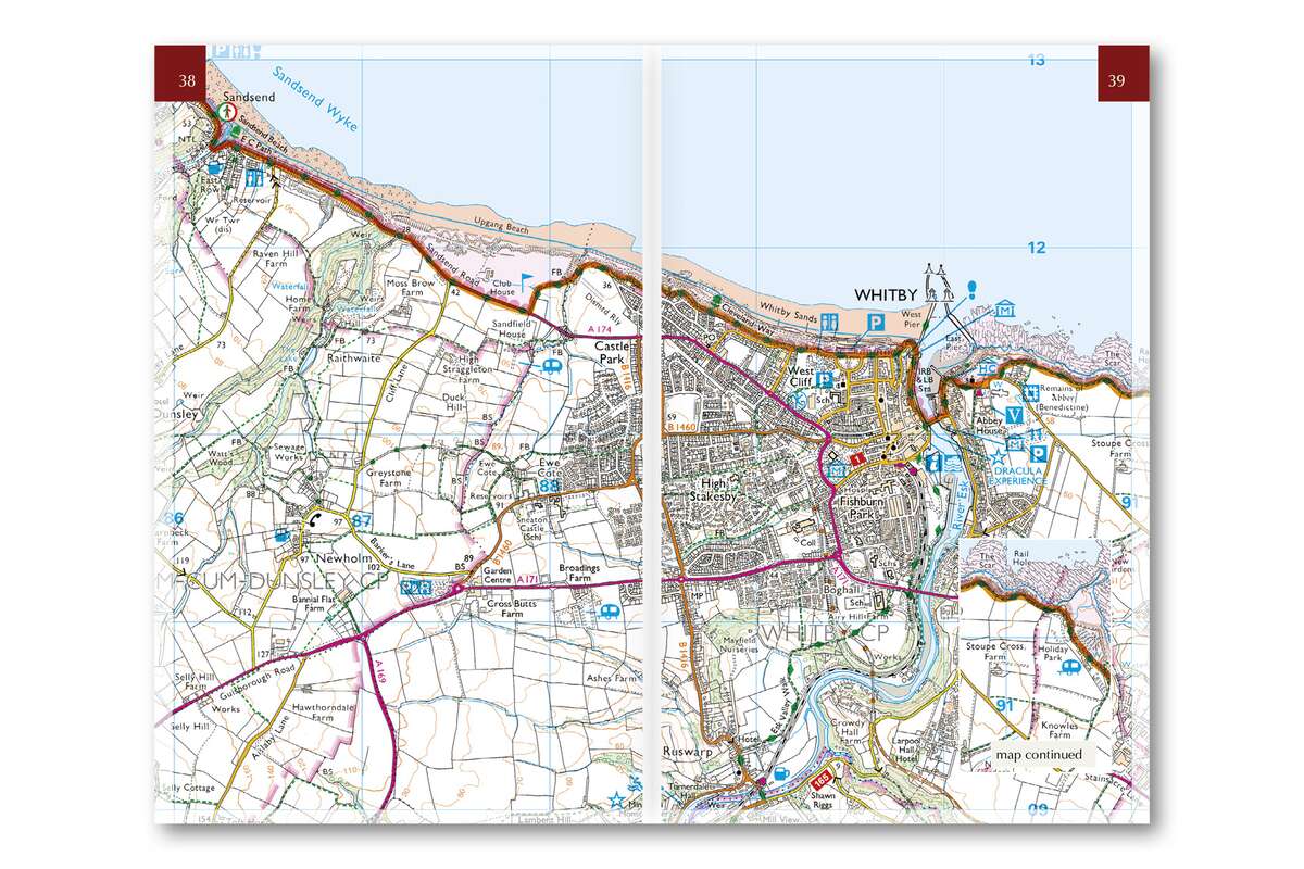 Cleveland Way national trail OS map booklet | Cicerone Press